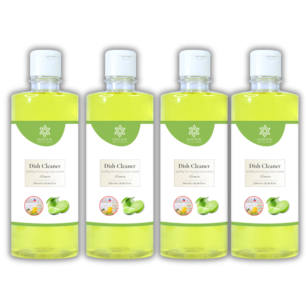 DishCleaner 500 Ml X 4 Natuur in DishCleaner 500 Ml X 4 Natuur in
