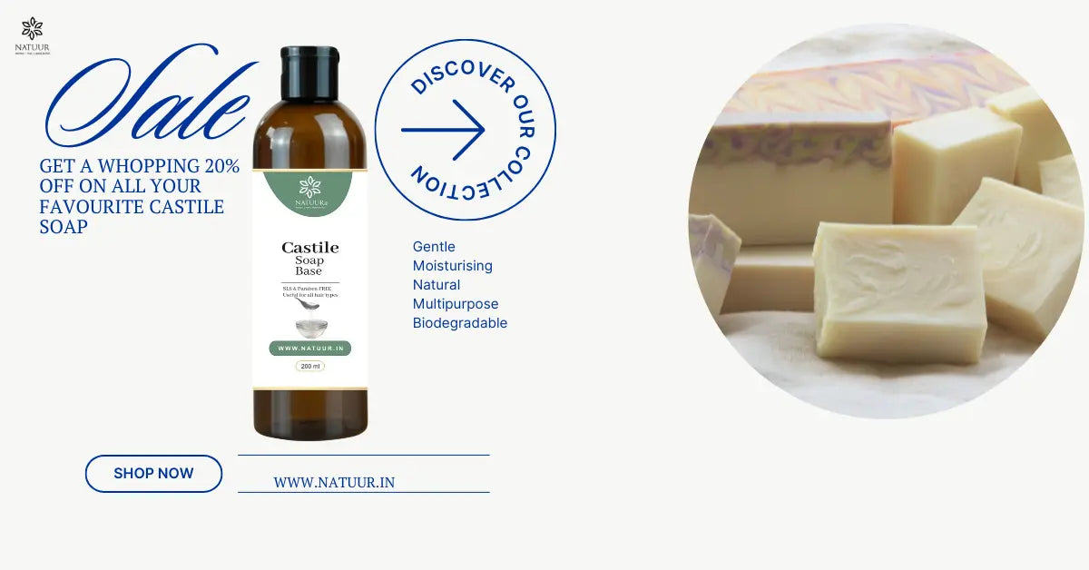 Natuur Castile Soap Base – 100% Natural and Gentle for DIY Skincare ...