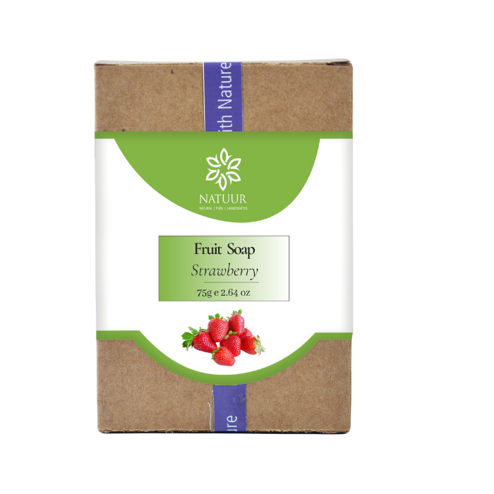 Fruit Soap- Strawberry 75gm – Natuur.in