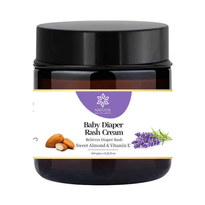 Baby Diaper Rash Cream- Sweet Almond & Vitamin E 100ml – Natuur.in