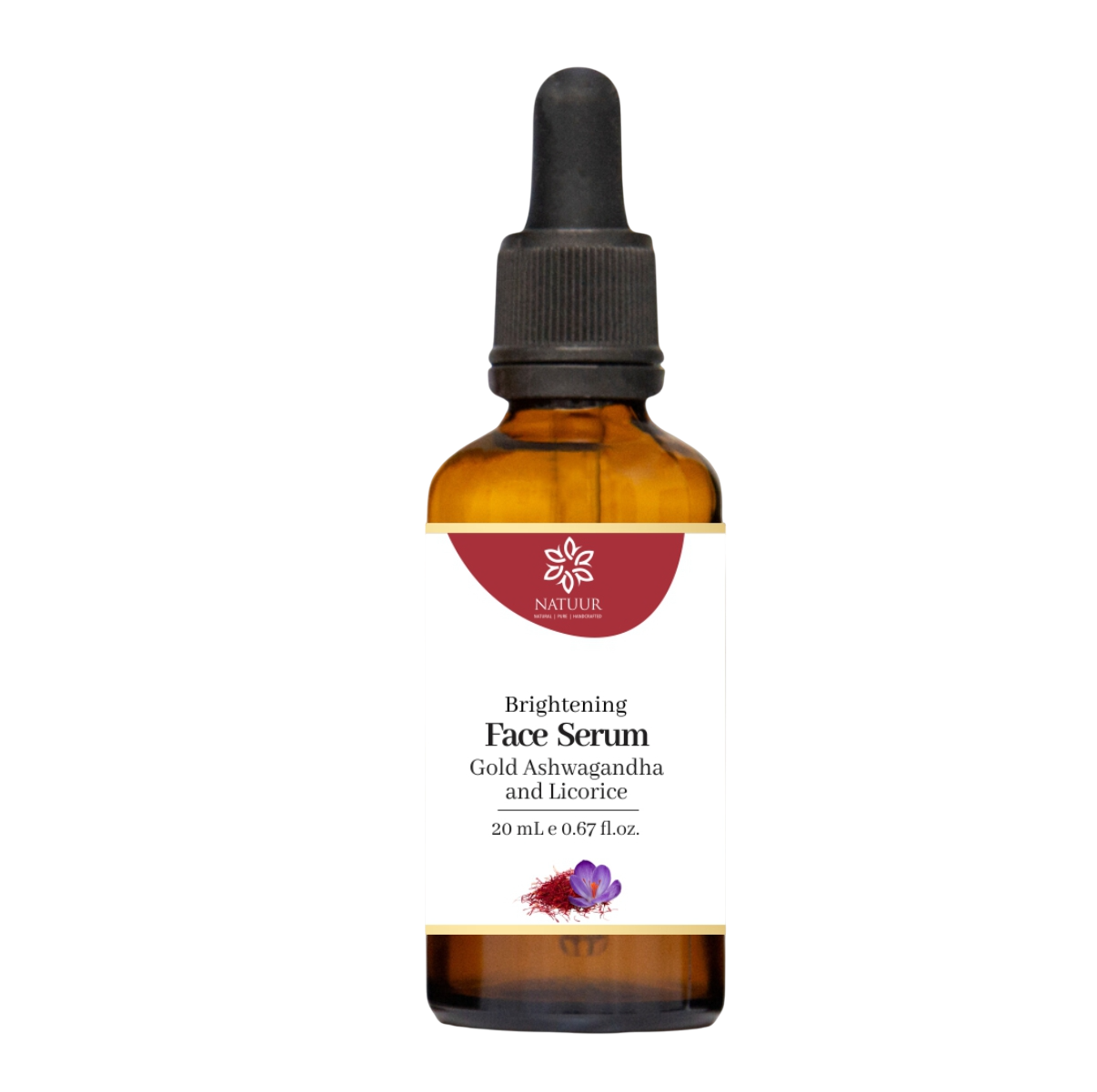Natuur Gold Ashwagandha Licorice brightening face serum 20mL – Natuur.in